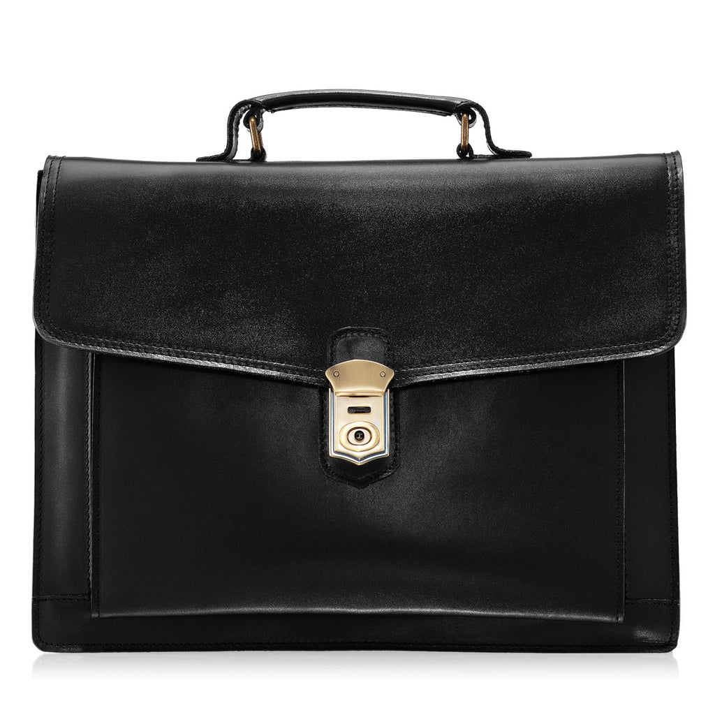 Geanta barbati din piele neagra – VANDER - incaltaminte piele naturala